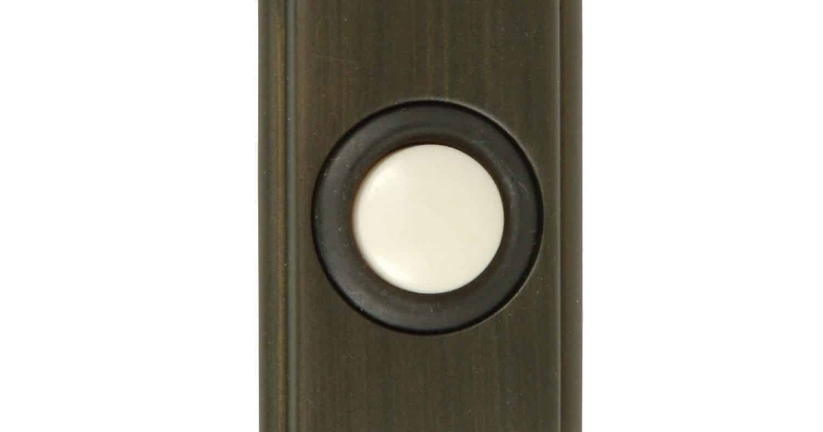 BR2-PW Craftmade Metal Rectangular Lighted Doorbell Button