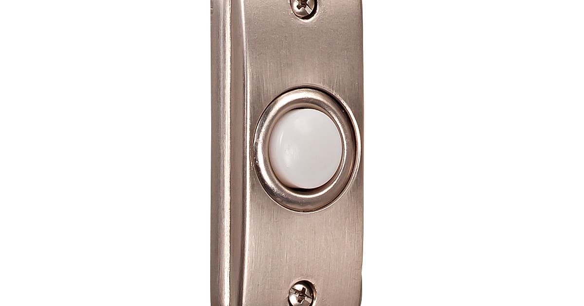 BR2-PW Craftmade Metal Rectangular Lighted Doorbell Button