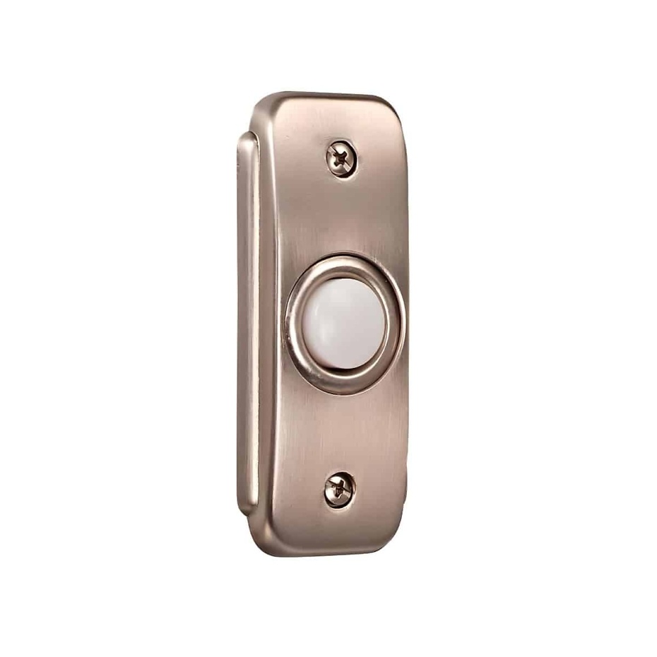 BR2-PW Craftmade Metal Lighted Doorbell Rectangular Shaped