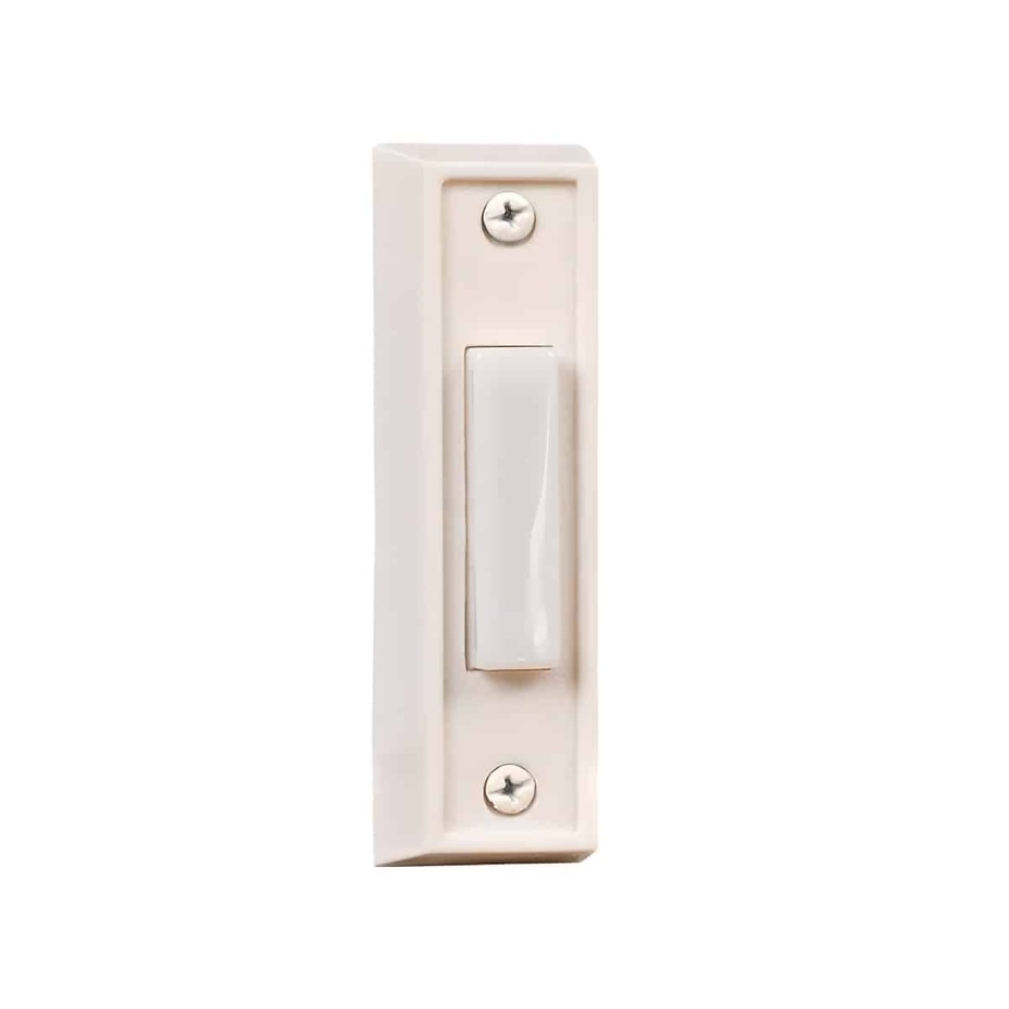 BS6-W Simple Plastic Lighted Doorbell Button by Craftmade